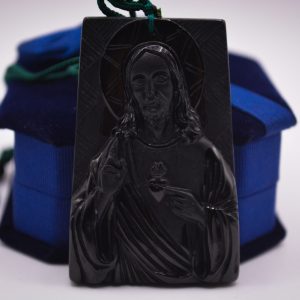 Jesus Portrait on Black Jade - Shop Jimmy by Design